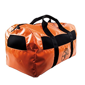 Klein Tools 5216V Duffel Bag, Water Resistant Lineman Bag with Mesh Panels and Drain Holes Can Carry Like a Backpack