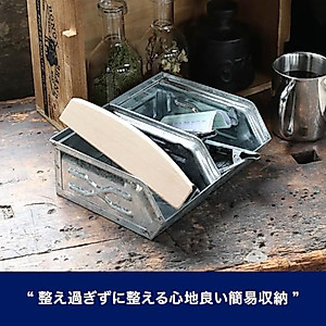 Dulton CH15-H529RW Mini Parts Box, RAW, Comfortable Easy Storage, Parts Stocker, Container Box, Storage Box, Height 3.0 inches (75 mm), Width 3.9 inches (100 mm), Depth 6.3 inches (160 mm)