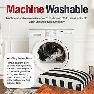 Majestic Pet Rectangle Large Dog Bed Washable – Non Slip Comfy Pet Bed – Dog Crate Bed with Removable Washable Cover – Dog Kennel Bed for Sleeping - Dog Bed Large Breed 44x36x5 Inch – Black