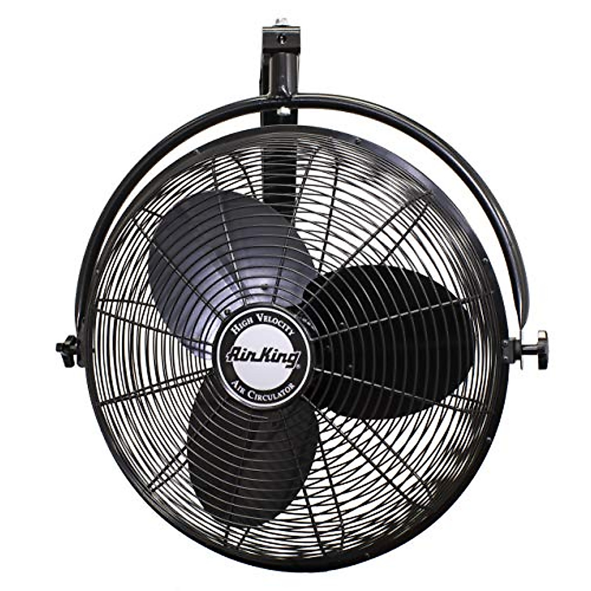 Air King 9020 1/6 HP Industrial Grade Wall Mount Fan, 20-Inch,Black & 9314 14-Inch Industrial Grade High Velocity Multi Mount Fan,Black