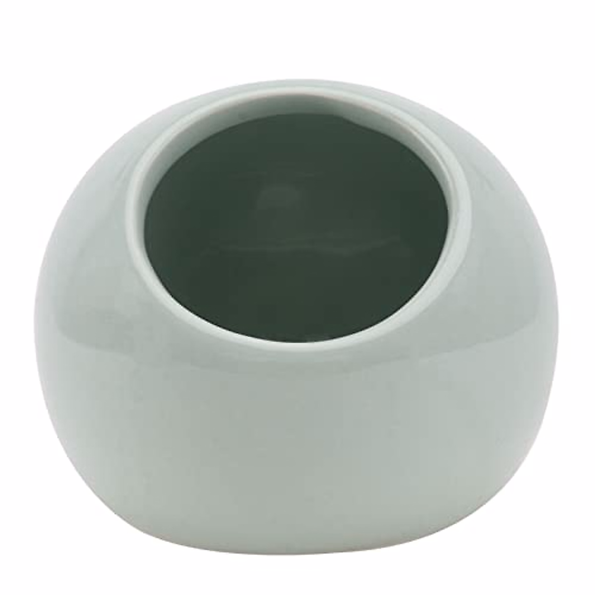 POPETPOP Small Animal Pet House Ceramic Nest Cool Bed Hamster Hideout House Hut Cave for Chinchillas Hamster Gerbils Hedgehog Green