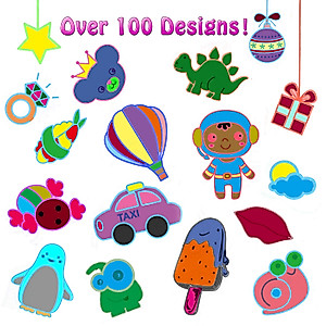 Koltose by Mash Sticky Suncatcher Art Craft Kit for Kids – Sun Catcher Window Art Craft Kit for Girls and Boys Ages 4 – 15, Over 100 Designs