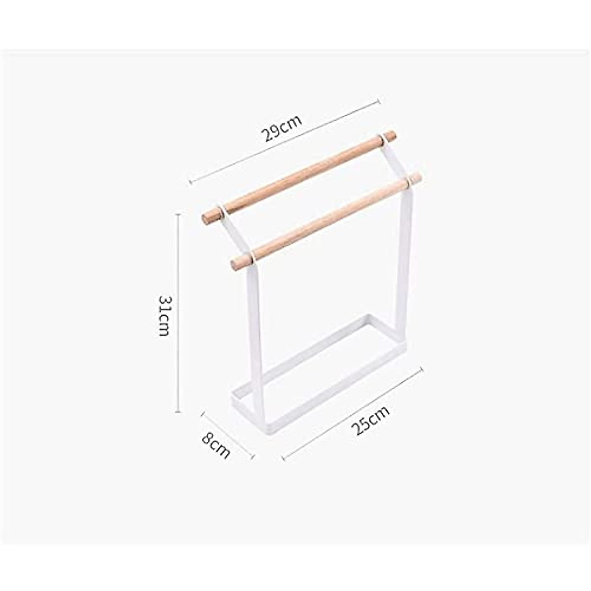 Towel Racks,Towel Rails, Towel Rail Desktop Towel Rack Desktop Vertical Double Bar Towel Holder Bathroom Kitchen Movablerforation-Free Installation Towel Bar Towel Holder