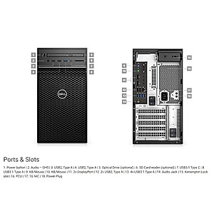 Dell Precision 3630 Desktop Workstation with Intel Core i7-8700 Hexa-core 3.2 GHz, 16GB RAM, 256GB SSD (Renewed)