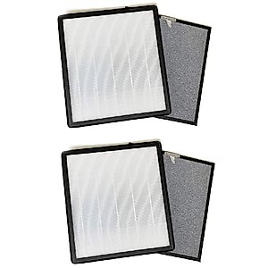 Nispira HSP001 Filter Replacement for Smart True HEPA Air Purifier 5-in-1 True HEPA + Activated Carbon Cold Catalyst, 2 Sets