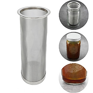 Coffee Filter, Stainless Steel Filter Infuser for Wide Mouth Mason Canning Jar and Iced Tea Maker Ultra Fine Mesh Tea and Fruit infuser, Iced Coffee Maker, Iced Tea Maker(8x21cm/3.1x8.2in)