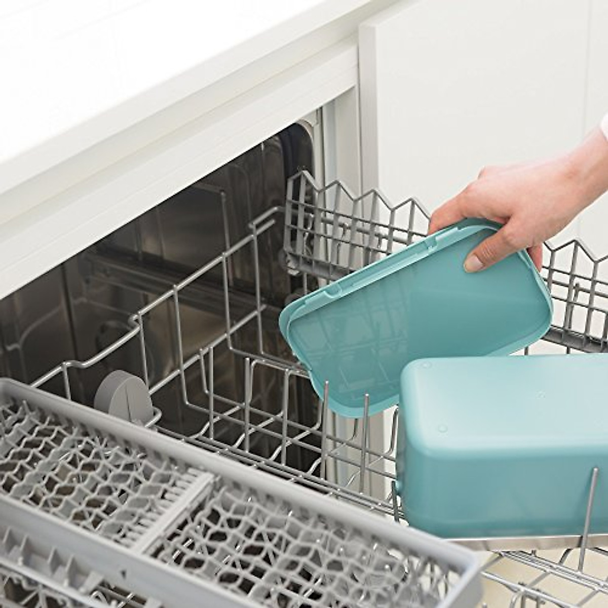 Brabantia Food Waste Caddy, Mint, 12.7 x 22.1 x 10.7 cm