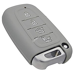 4 Buttons Silicone Key Fob Cover for Hyundai Azera Elantra Equus Genesis Sonata Veloster Kia Soul Sportage Sorento Optima