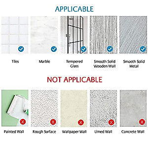 MBR FORCE Shower Caddy 3-Pack Adhesive Bathroom Shower Shelf, Large Capacity Stainless Steel Shower Organizer Shelves with Hooks, No Drilling, Rustproof, Wall Mount for Bathroom, Kitchen Black