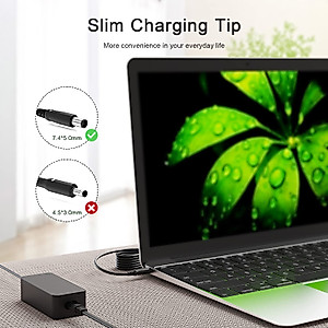 65W AC Charger Compatible with Dell Chromebook 11 3180 3189 3120 P22T CB1C13 Laptop Power Adapter Supply Cord with UL Safety Certification