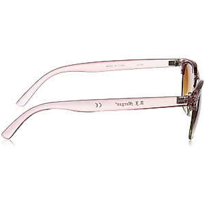 A.J. Morgan Women's Soho Square Sunglasses, Crystal Light Pink, 52 mm