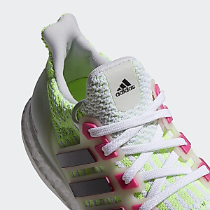 adidas Women's Ultraboost DNA, White, Black, Signal Green, 9