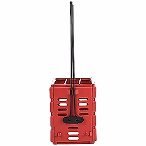 Tourna Ballport Tennis Ball Hopper Holds 80 Balls Durable and Lightweight – Red