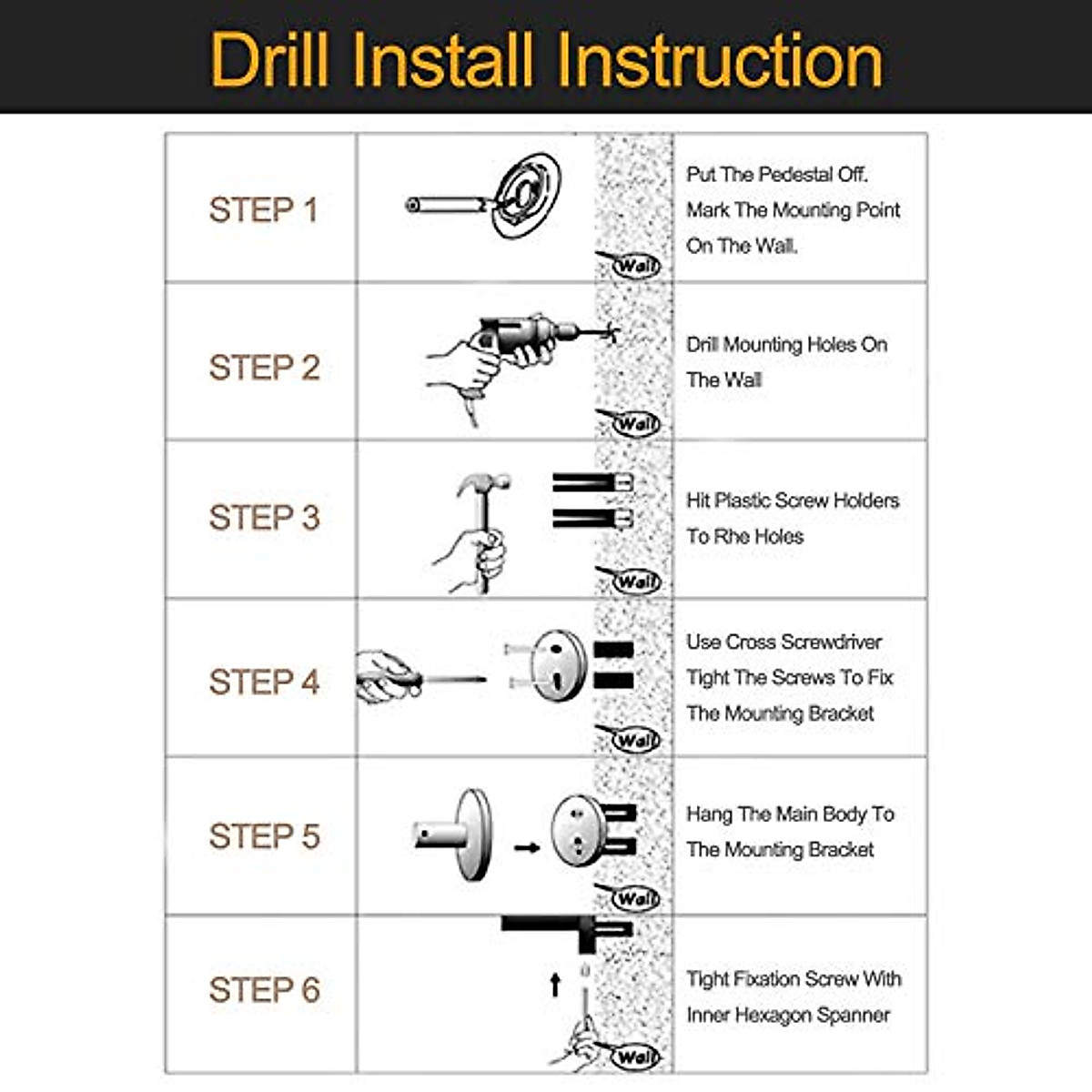 Hoimpro Adjustable 13.9-25.3 Inches Double Bath Towel Bar for Bathroom SUS304 Stainless Steel Towel Holder, Hotel Style Wall Mount with Screws Hand Towel Bar，Towel Rack Rod Hanger, Matte Black
