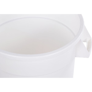 CFS 34102002 Bronco Round Waste Container Only, 20 Gallon, White