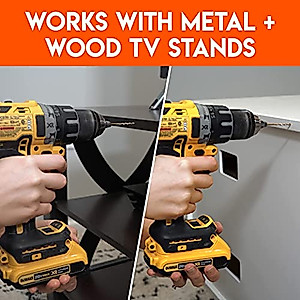 ECHOGEAR TV Safety Straps for Flat Screens - Anchor TVs Up to 90" to Furniture Or The Wall - Pre-Assembled Anti-Tip Strap Includes All Hardware for Baby Proofing Your TV