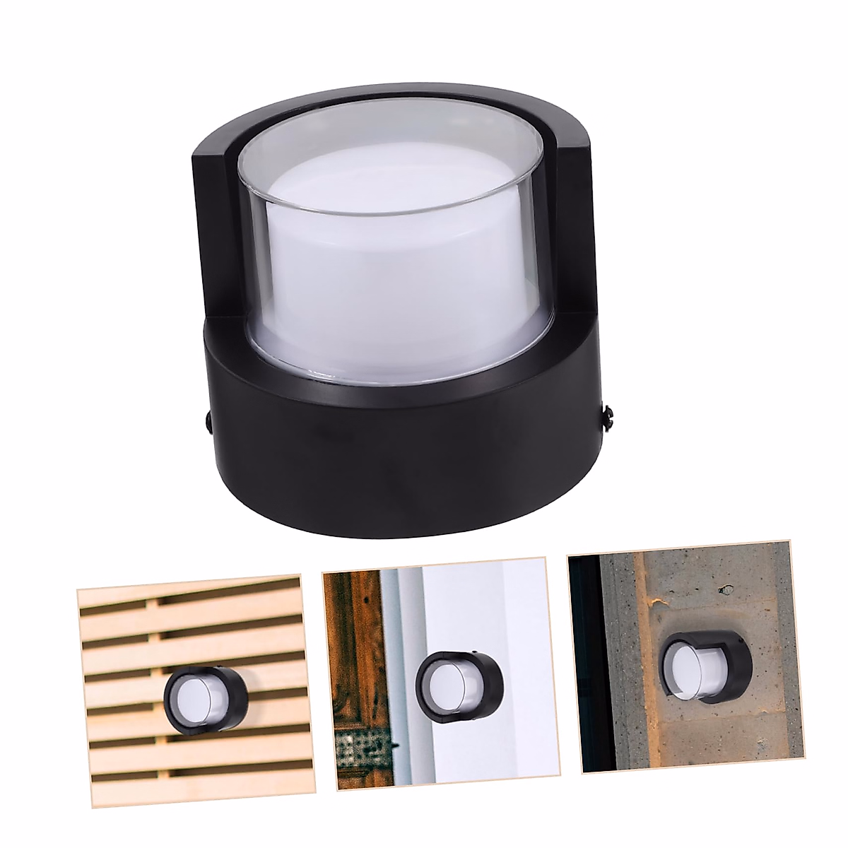 Housoutil Aluminum Waterproof Wall Lamp 6w Warm White Led Outdoor Wall Mount for Deck Step Patio Retaining Wall Corridor Lighting