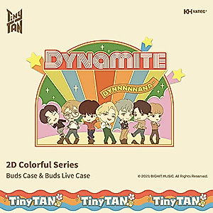 BTS Official TinyTan Dynamite 2D Colorful Series Hard Case for Samsung Galaxy Buds Licensed by Big Hit Entertainment (Jung Kook)
