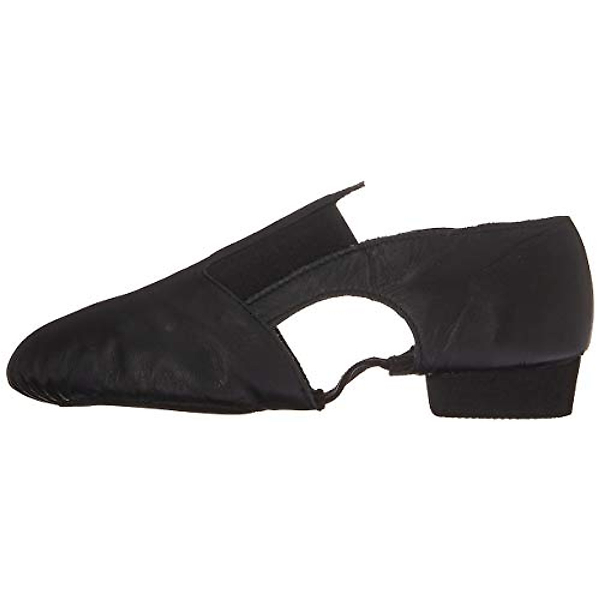 Leo Women's Jazz Sandal Dance Shoe, Black, 9 Medium US