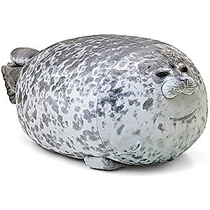 ETAOLINE Chubby Blob Seal Pillow Cute Seal Plush Toy Cotton Stuffed Animals (Small)