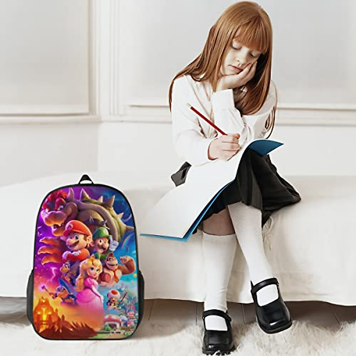 Awetmud Cartoon Cute Backpack Lightweight Large Capacity Laptop Backpack Travel Backpacks For Boys Girls