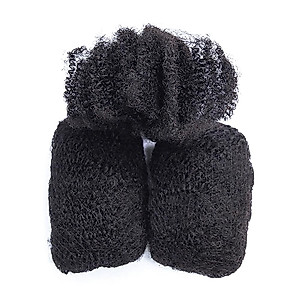 Premium Afro Kinky Bulk Human Hair 100%, Afro Kinkys Human Hair Bulk For Dreadlock Extensions, Repair Locs, Create dreadlocks. Can Dye and Bleach, 8 Inch 30g/pack