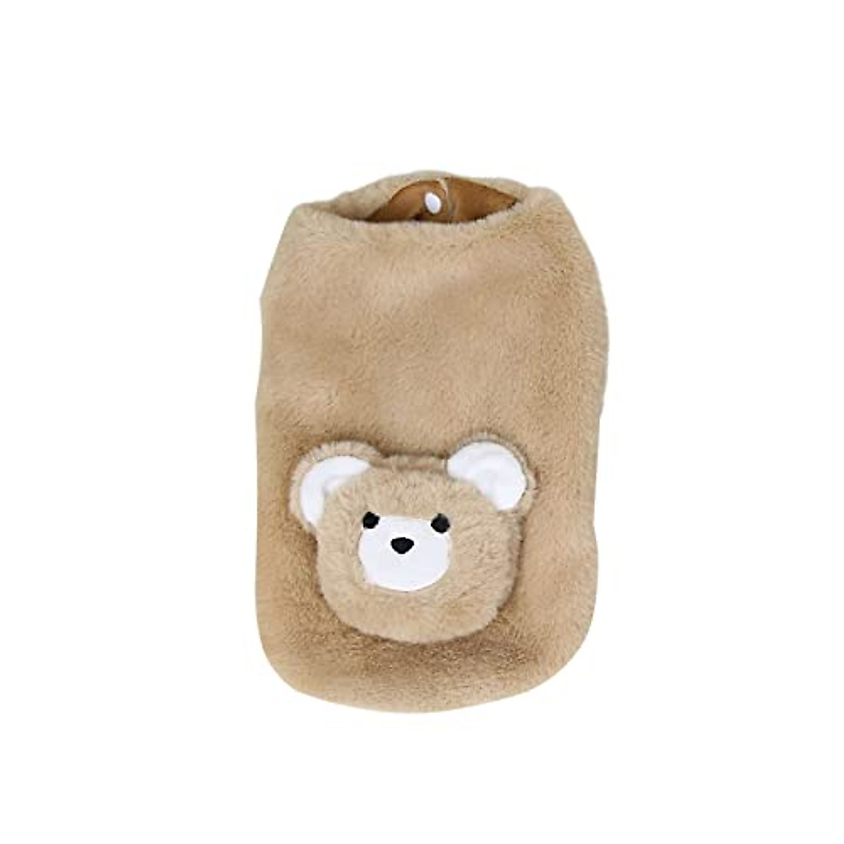 Dog Clothes for Small Dogs,Kawaii Dog Sweaters with Bear Decor and Sleeveless Design for Small Dogs Girl and Boy,Puppy Clothes Soft Warm for Winter,Autumn Khaki M