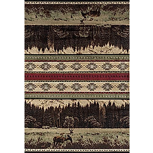 United Weavers of America Woodside Rug 5'3" x 7'2" Green