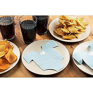 BLUE PANDA Baby Shower Pajama Theme Napkins (Blue, 50-Pack)