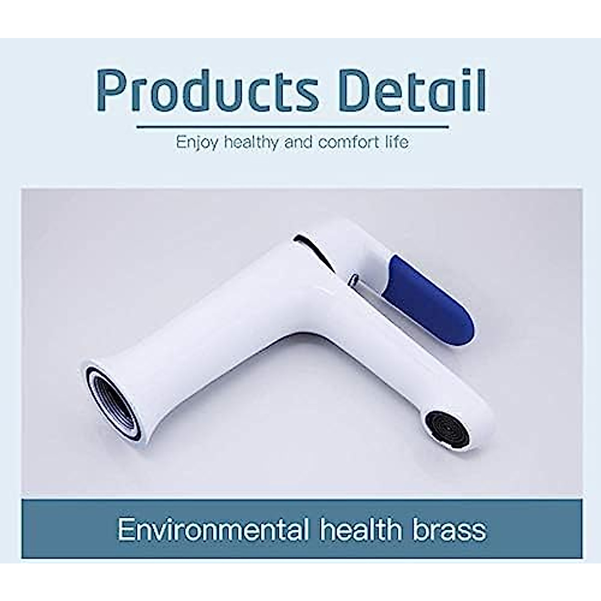 Kitchen Taps Bathroom Basin Sink Faucet Deck Mounted Bath Tap Cold and Hot Water Mixer Multi Color Handle Cover