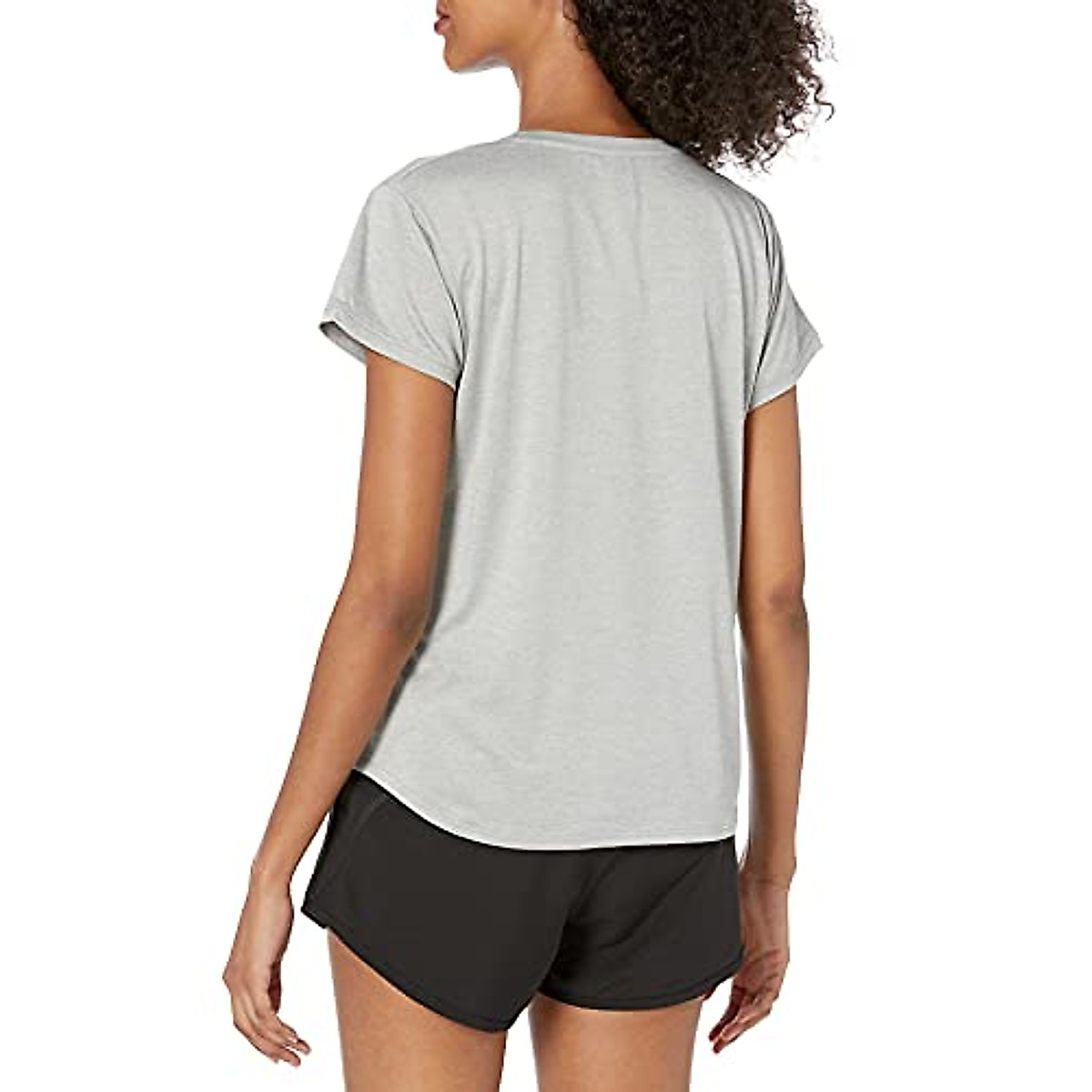 New Balance Women's Sport Core Heather Short Sleeve, Athletic Grey , Medium