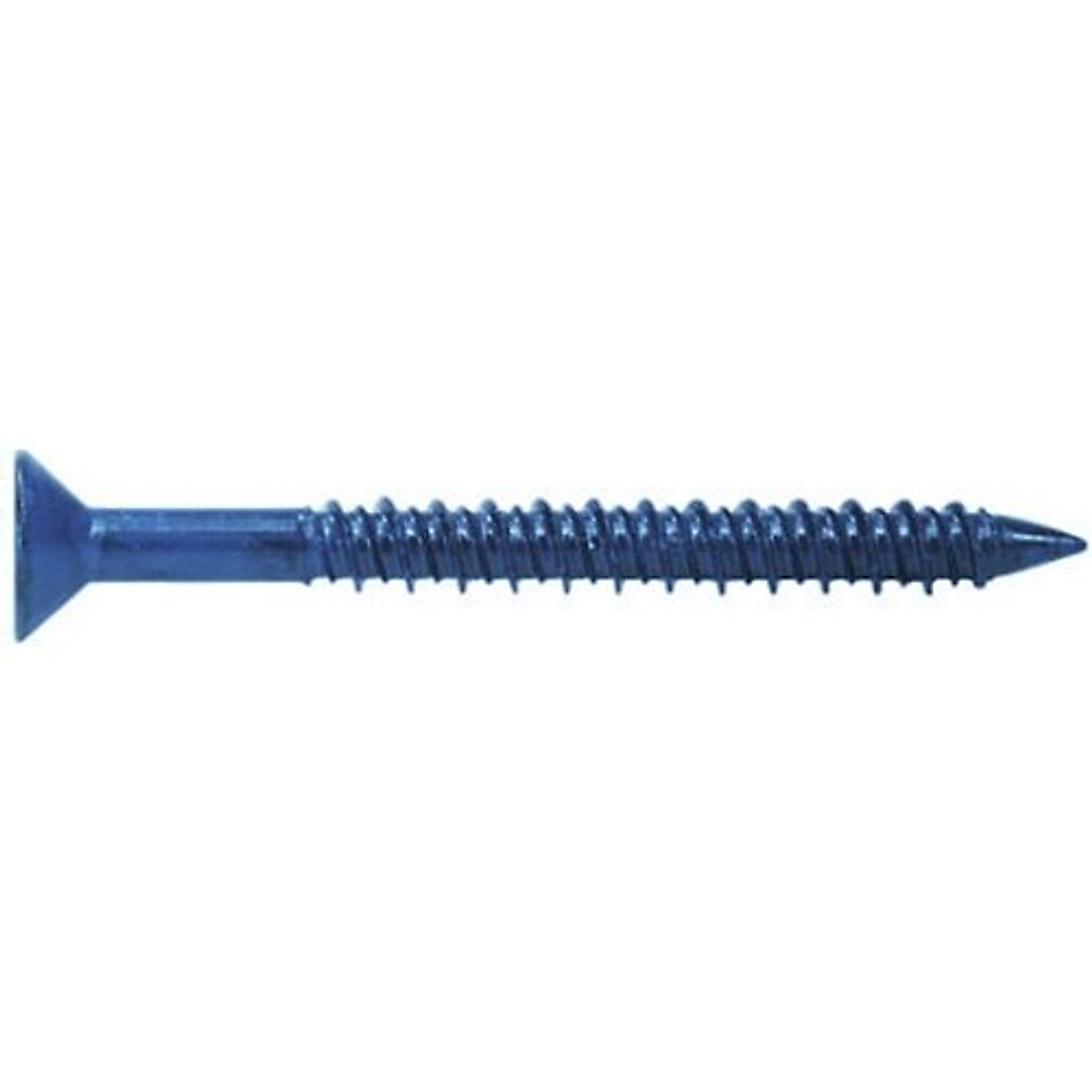 MKT Steel Conset Masonry Screw Anchor, Phillips Flat Head, 3/16" Diameter x 2-1/4" Length (Box of 100)