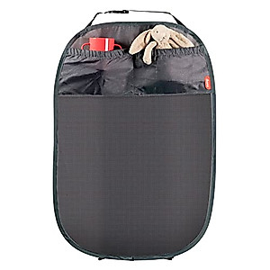 Diono Stuff 'N Scuff XL Kick Mat Back Seat Protector for Kids Feet with Storage Pocket, 100% Water Resistant for Protection of Your Upholstery from Dirt, Mud, Scratches, Gray