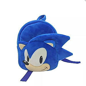 Sonic Plush Backpack, Sonic Backpack for kids, toddlers and Sonic fans