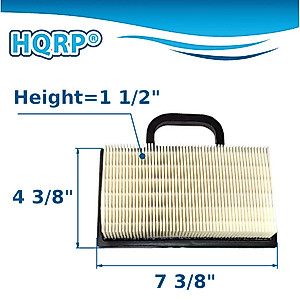 HQRP Filter Kit (Cartridge w/Pre-Cleaner) Compatible with John Deere L120, L118, L111, 125, 135, 145, 155C, 190C Lawn Tractor, GY20575 Replacement