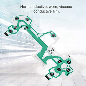 YOKATA Conductive Film, 10Pcs Ribbon Circuit Board Film Cable Replacement Part Green for Sony 4 Controller