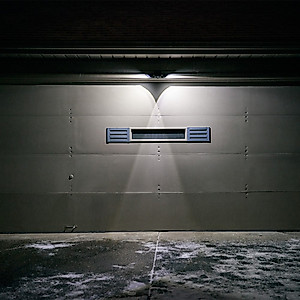 Beams MB3000 High Performance 500 Lumen Wireless Battery Powered Motion Sensing LED Dual Head Security Spotlight, White, 1-Pack