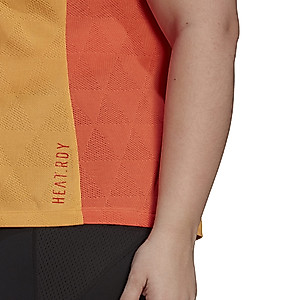 adidas Womens Heat.RDY Tee Hazy Orange Medium