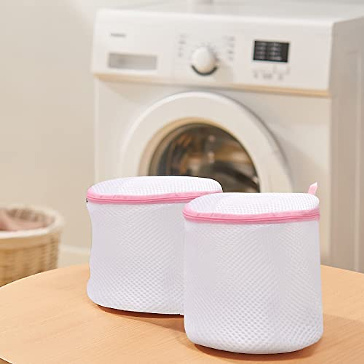 Delicates Laundry Bags, Wayzton Bra Mesh Wash Bag for Underwear, Lingerie, Bra, Pantyhose, Sock, Shoe, Use Automatic Locking Zipper, Travel Organizer Net Bags