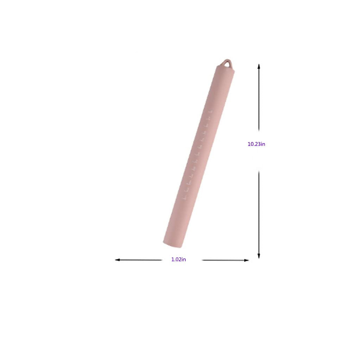 XBLDMJY Small stainless Steel Inner Core Silicone Rolling Pin Non-stick Dough Roller(Pink)