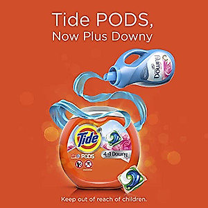 Tide PODS with Downy, Liquid Laundry Detergent Pacs, April Fresh, 85 count