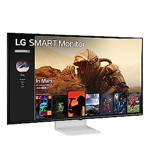 LG Smart Monitor (43SQ700S) -43-Inch 4K UHD(3840x2160) IPS Display, webOS Smart Monitor, ThinQ Home, Magic Remote, USB Type-C, 2X Stereo Speakers, AirPlay 2, Screen Share, Bluetooth,White