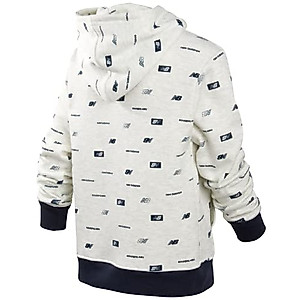 New Balance Boys' Sweatsuit Set - 2 Piece Fleece Pullover Hoodie Sweatshirt and Sweatpants (2T-20), Size 8, Oatmeal