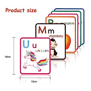 26 Pieces Alphabet Bulletin Board Set Animals Alphabet Cards Classroom Alphabet Decor Standard Manuscript Alphabet Cards,Early Learning Bedroom Nursery Playroom Decorations for Children Kids Teens