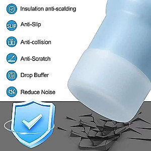 6PCS for Stanley Cup Accessory, FAMOPLAY Spill Stopper for Stanley 40 oz Tumbler with Handle 30 oz including H2.0, 3 Straw Covers, 1 Spill Stopper, 1 Leak Stopper and 1 Cup Boot