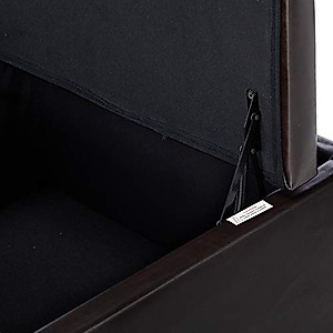 Christopher Knight Home Lanister PU Storage Ottoman, Medium, Brown