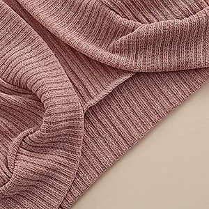 NvekeyBromn Toddler Little Girl Clothes Knitting Cardigan Sweater Fall Winter Baby Knitwear Oversized Sweatshirt Jacket Pink