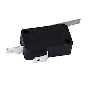 2 Packs SZM-V01-2FA-33 Refrigerator Dispenser Switch Compatible with LG Refrigerator 6600JB3001C 6600JB3001E PS3529276 PS8259956 WR23X10171 WR23X10224,Terminal Width 3/16'' (Normally Open) -Black