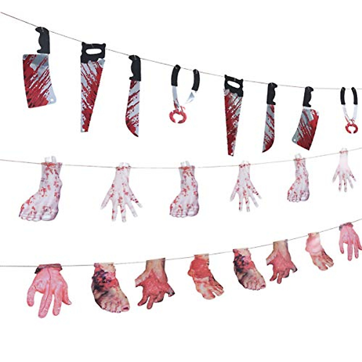 Toyvian 6 Sets Halloween Halloween body parts props scary halloween decorations Severed Feet decor Decorations Broken Body