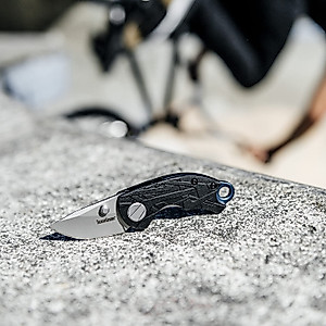 Kershaw Aftereffect Folding Pocket Knife, 1.7-Inch Blade with Manual Opening, Inset Liner Lock (1180), Black